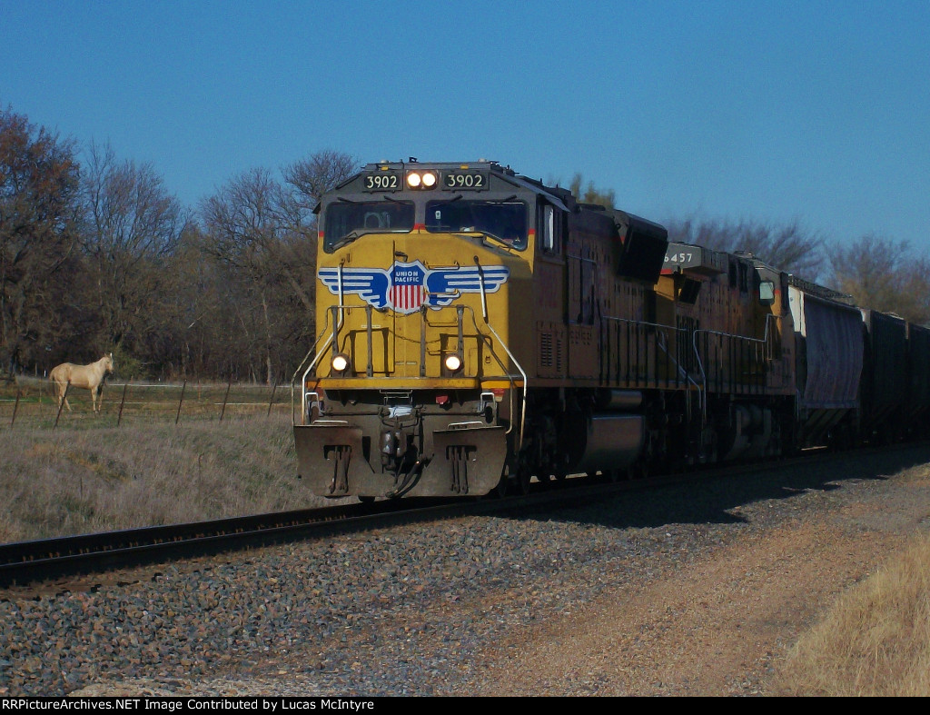 UP 3902 westbound UP manifest train